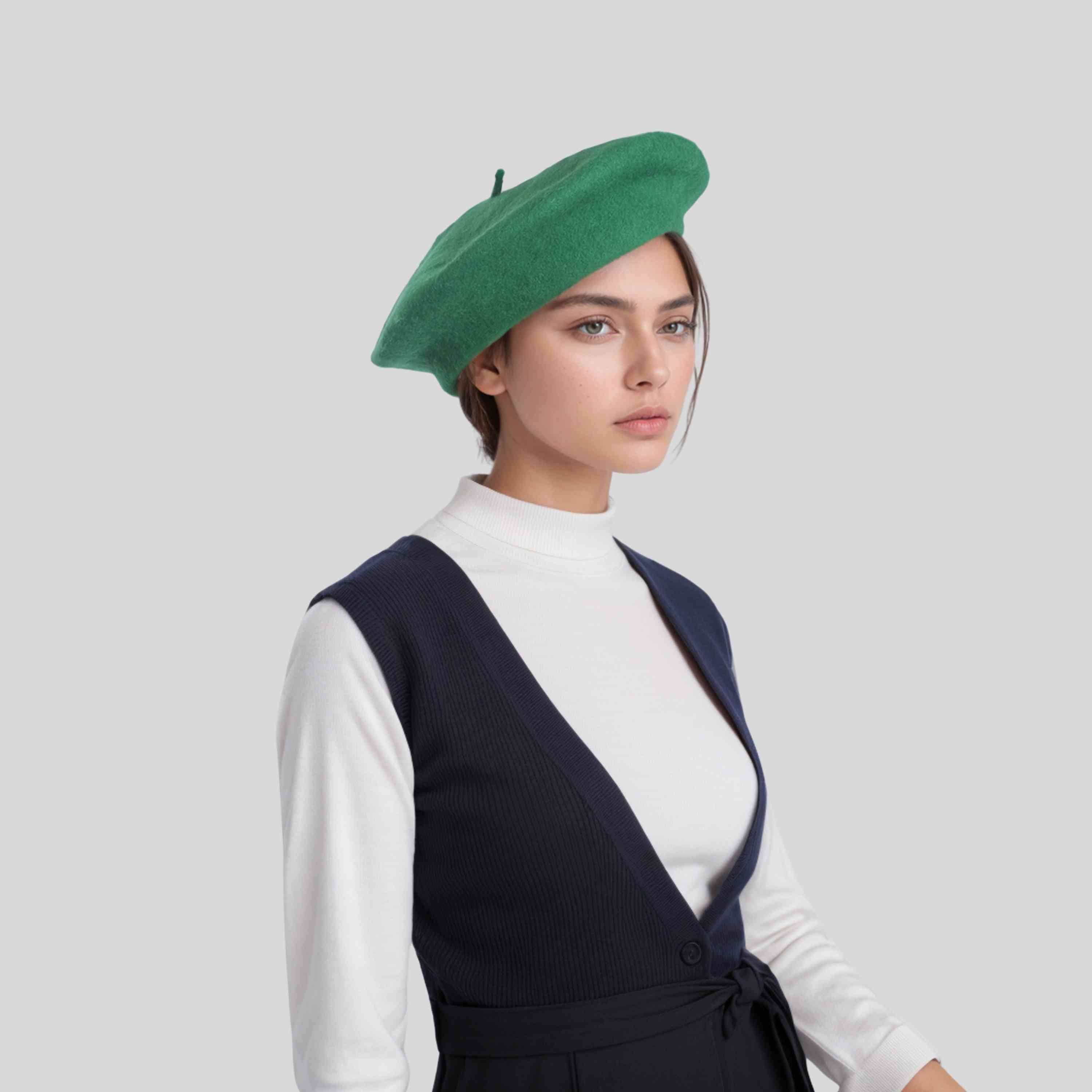 Timeless Parisian Fashion for Women's Wool Beret – hatsXcaps